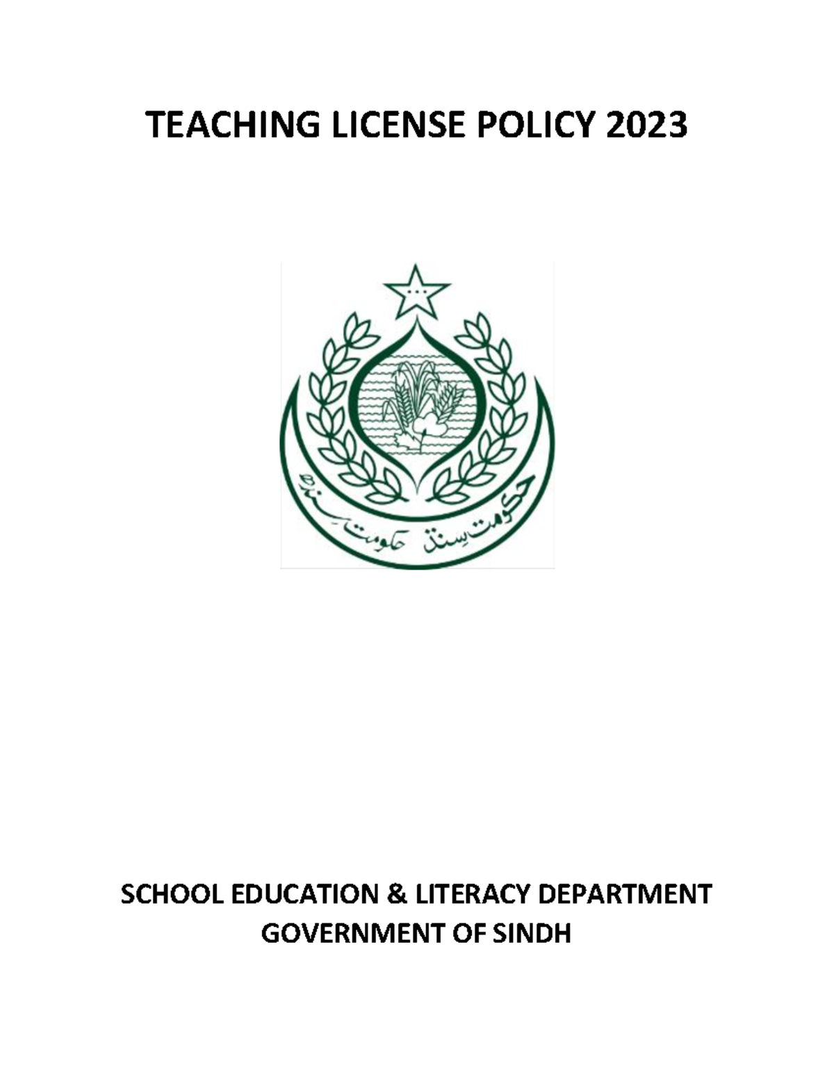 Final Policy Teaching License 06-04-2023 Annexure-II - TEACHING LICENSE ...