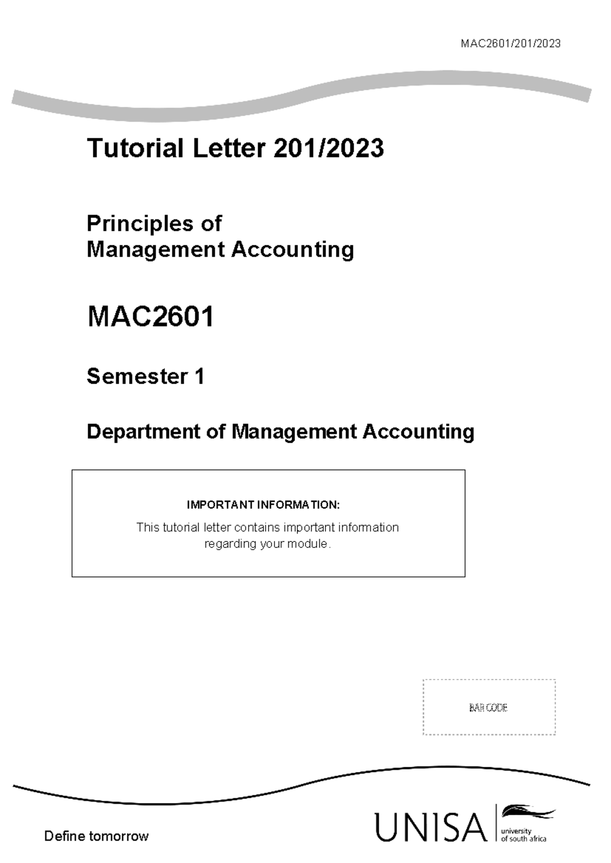 MAC2601 April 2023 Solutions - MAC2601/201/ Define tomorrow Tutorial ...