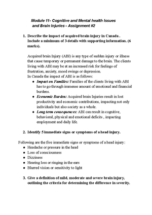 IV-12 Assigmt - Module 12 Health Conditions-converted - Module 12 ...