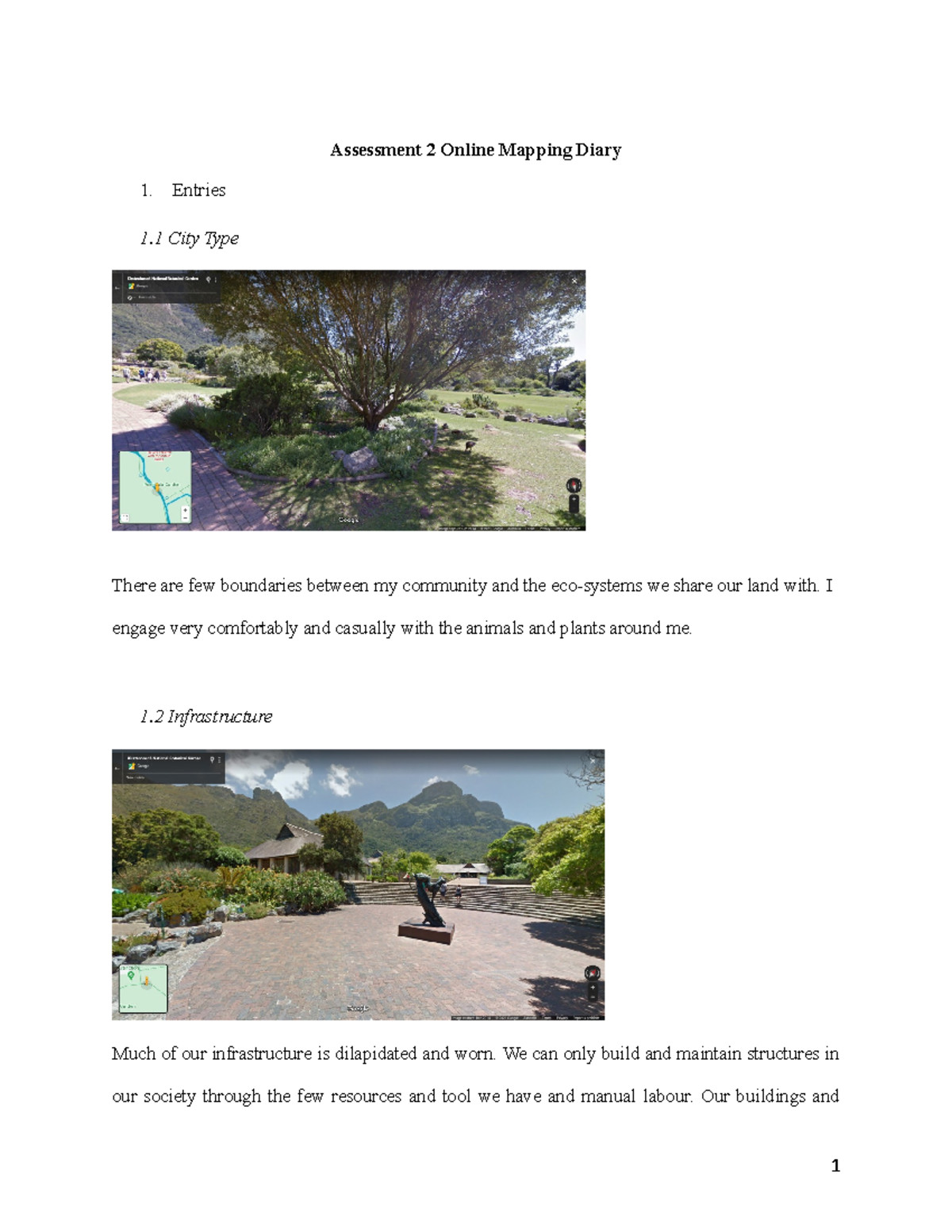 Liveable city Assessment 2 Part 1 - Assessment 2 Online Mapping Diary ...