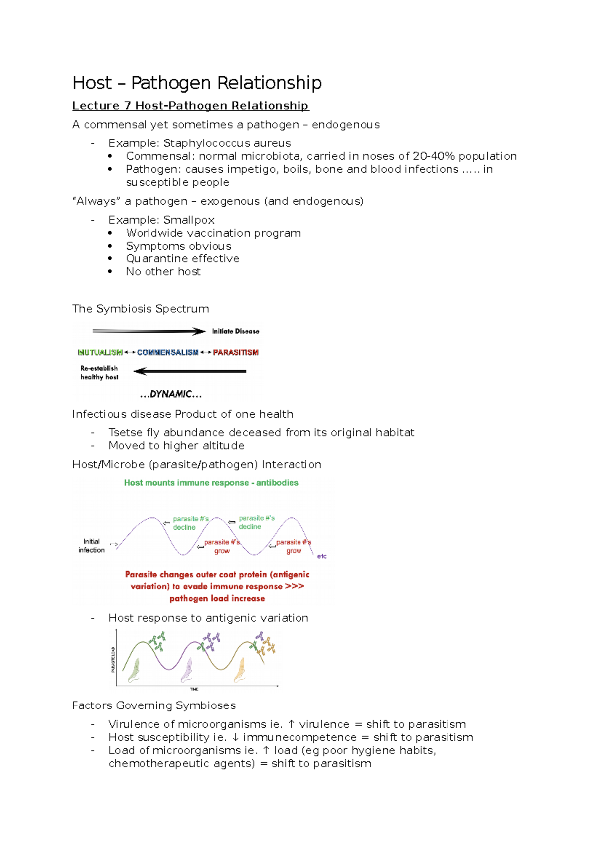 Host Pathogen Relationship - Host – Pathogen Relationship Lecture 7 ...
