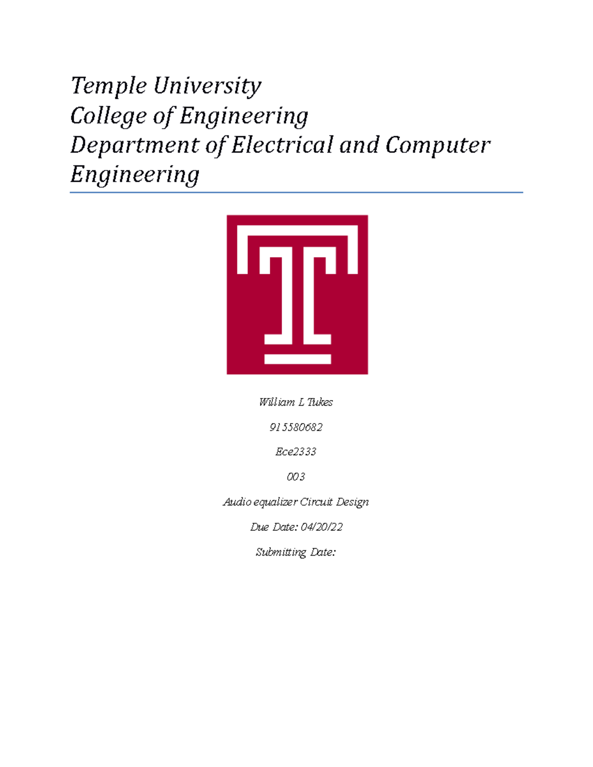 ECE 2333 Lab 111 - lab - Temple University College of Engineering ...