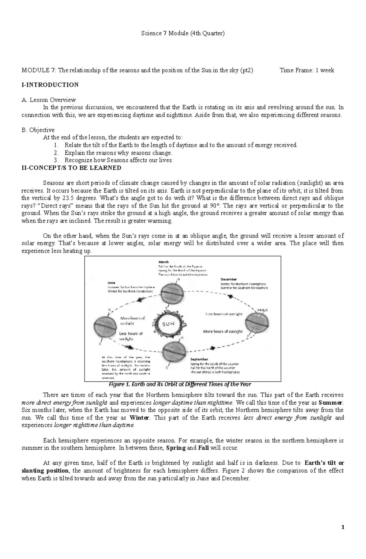 Science 7 M7 Q4 - Science 7 Module (4th Quarter) MODULE 7: The ...
