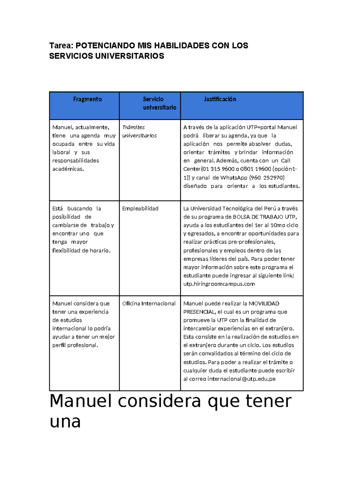 IVU Actividad 3 Luana Huamani - Tarea: POTENCIANDO MIS HABILIDADES CON LOS SERVICIOS ...