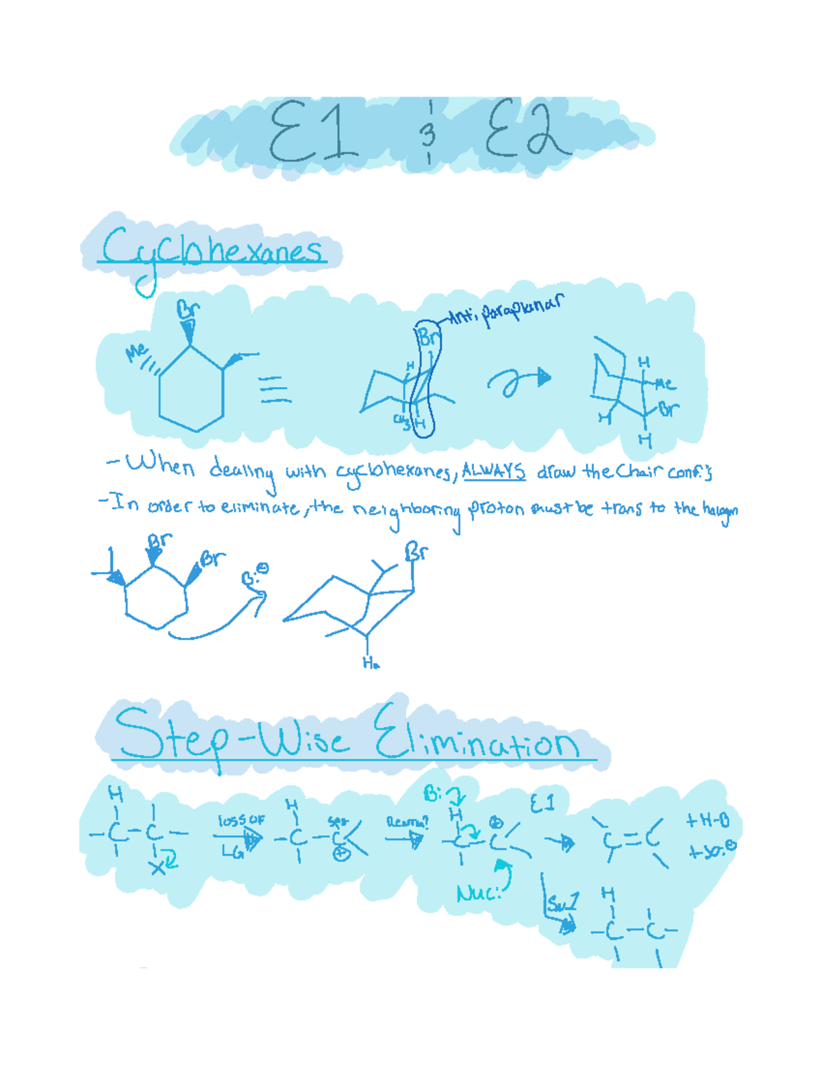 Finishing E2 and E1 - Organic Chemistry Fall 2018 Book: L.G. Wade and J ...