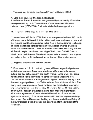The Russian Revolution Outline - I. Introduction A. At the turn of the ...