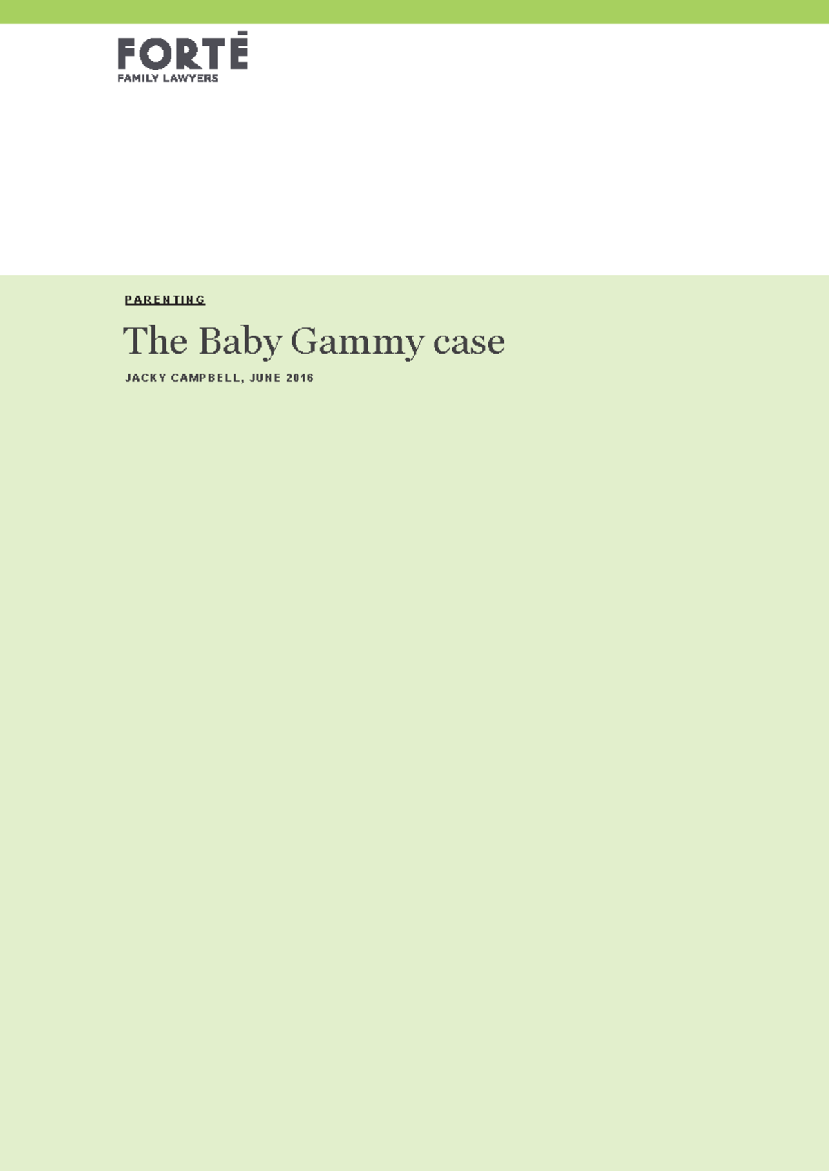 Baby Gammy - surrogacy case - PARENTING The Baby Gammy case JACKY ...