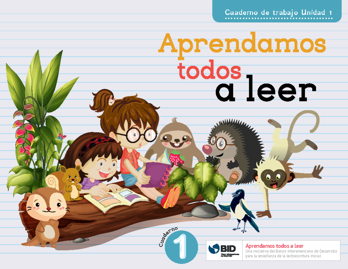 Aprendamos todos a leer Cuaderno de trabajo Unidad 1 - 1 Aprendamos ...