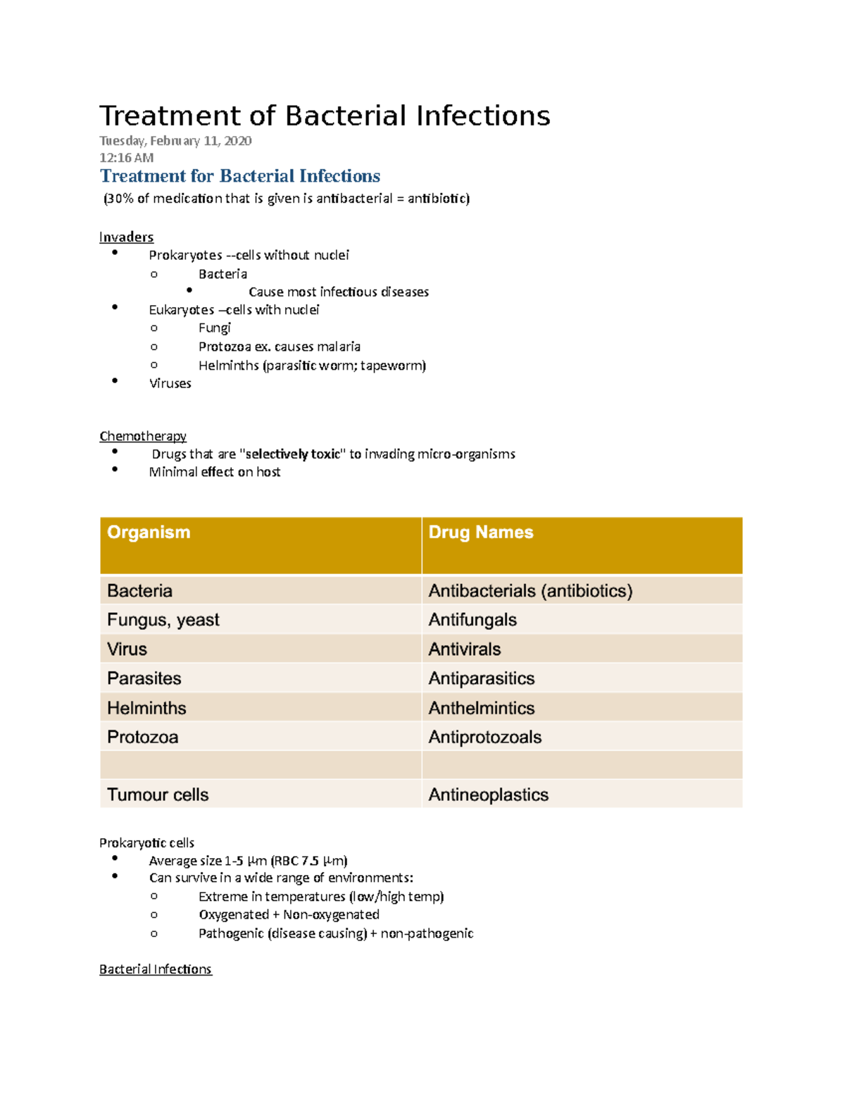 Treatment of Bacterial Infections - Treatment of Bacterial Infections ...
