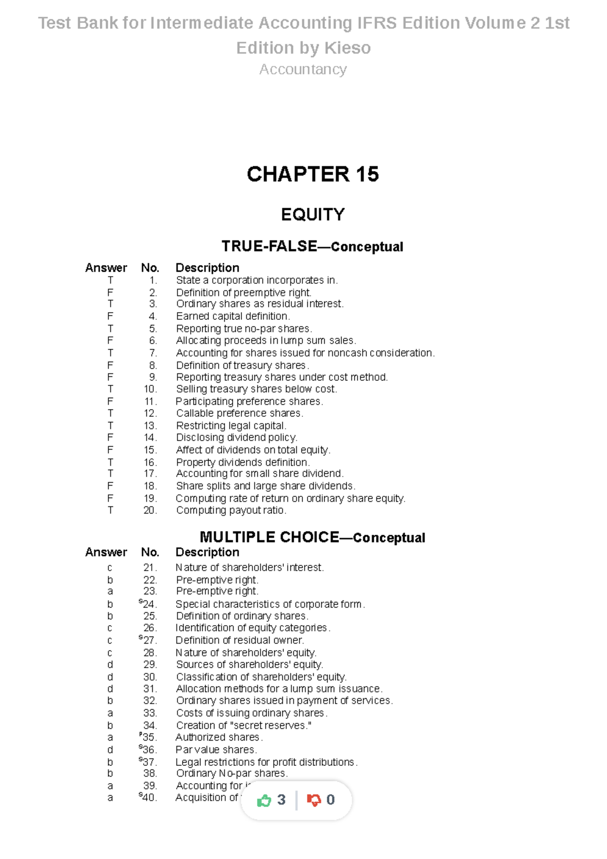 Intermediate Accounting test bank - Test Bank for Intermediate ...