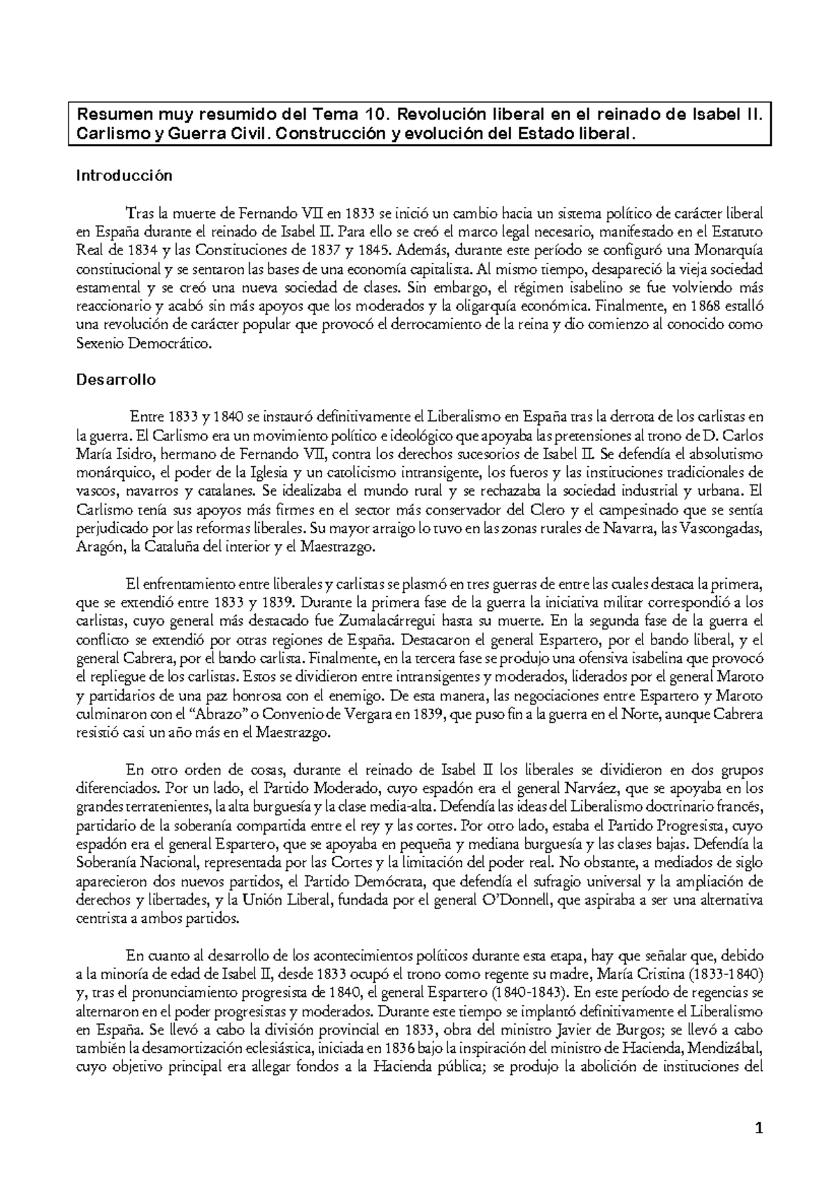 Resumen muy resumido del Tema 10 - Warning: TT: undefined function: 32 1 Resumen muy resumido ...