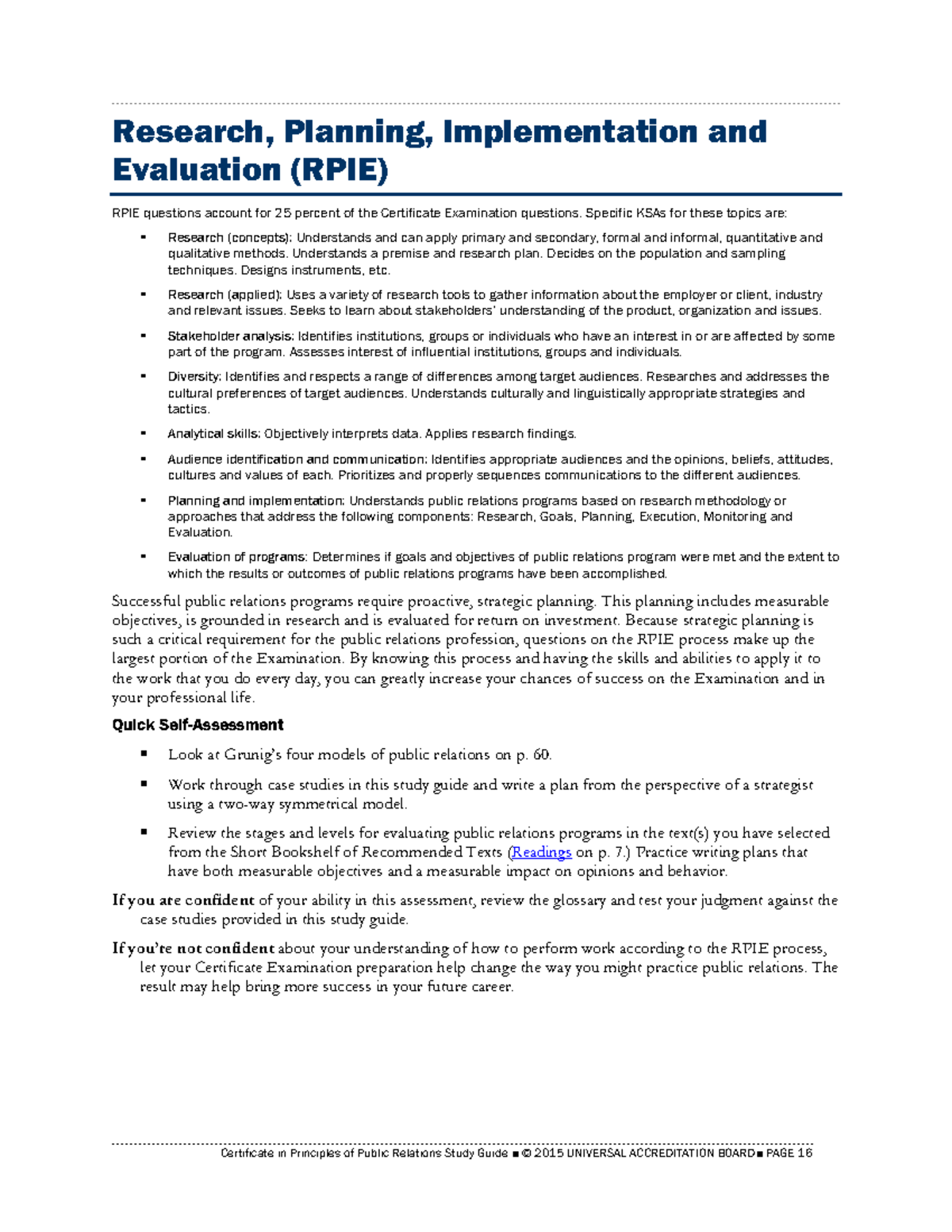 4steps PR Planning - Tài liệu tham khảo - Research, Planning, Implementation and Evaluation ...