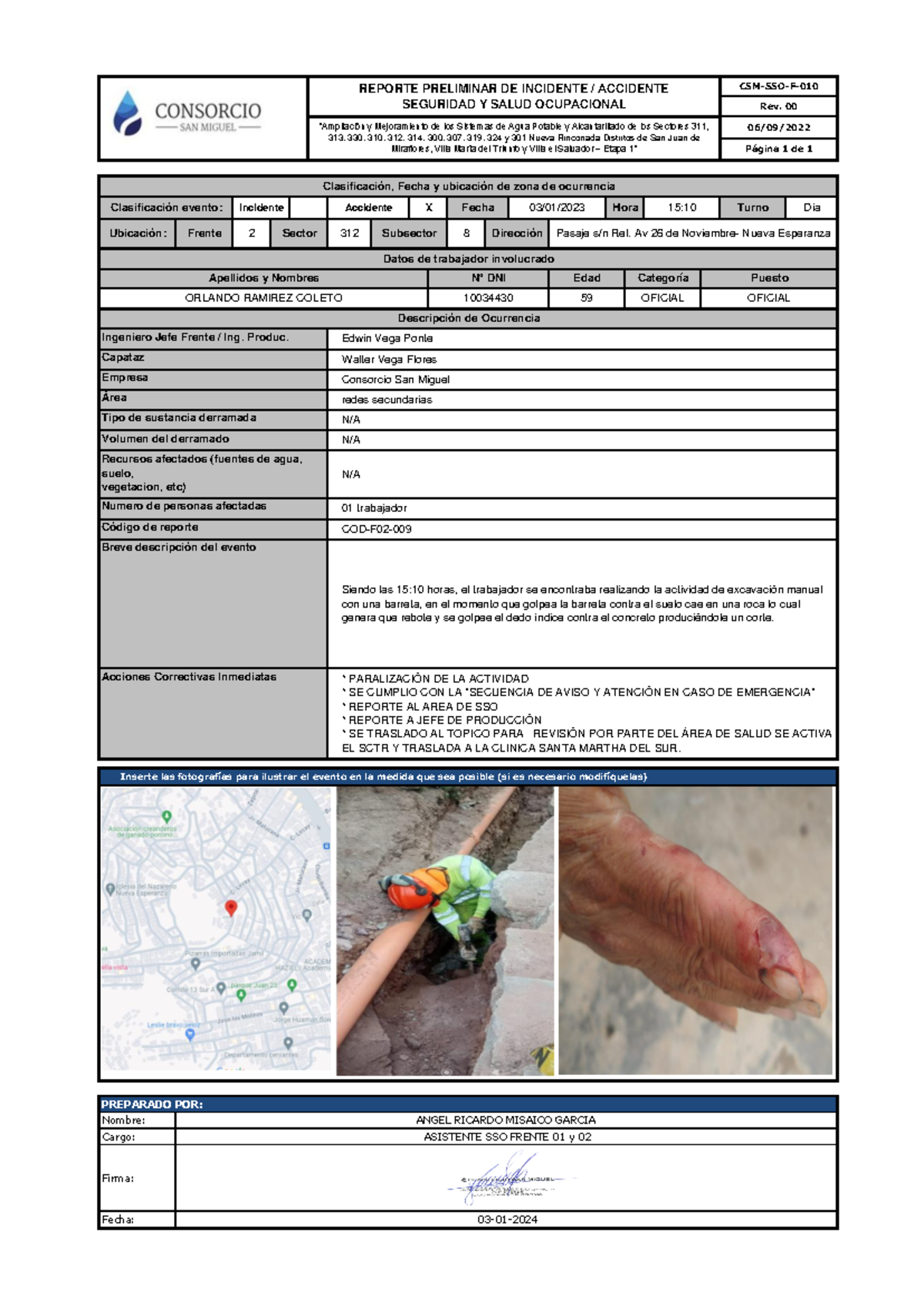 2. RP COD 009-F02 - dadasda - Numero de personas afectadas 01 ...