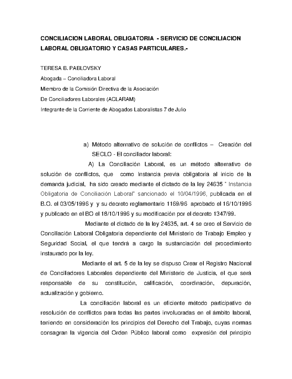 Seclo Procedimiento Habitual Y Nuevo Virtual Teresa B Pablovsky ...