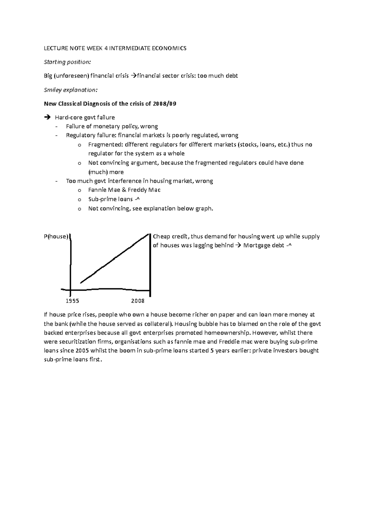 Lecture NOTE WEEK 4 Intermediate Economics - LECTURE NOTE WEEK 4 ...