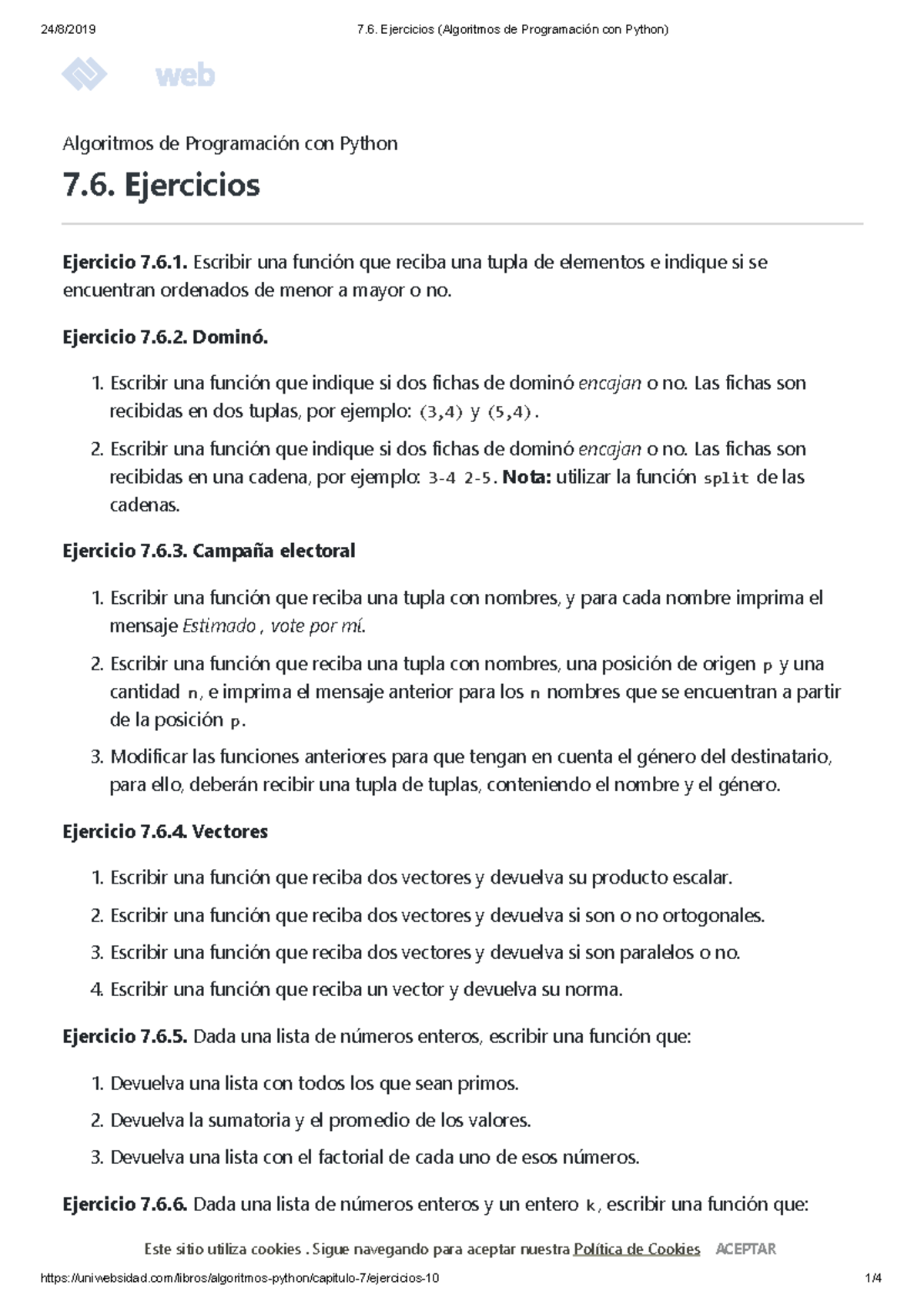 Clase 012 Tarea Ejercicios Algoritmos De Programación Con Python Algoritmos De Programación