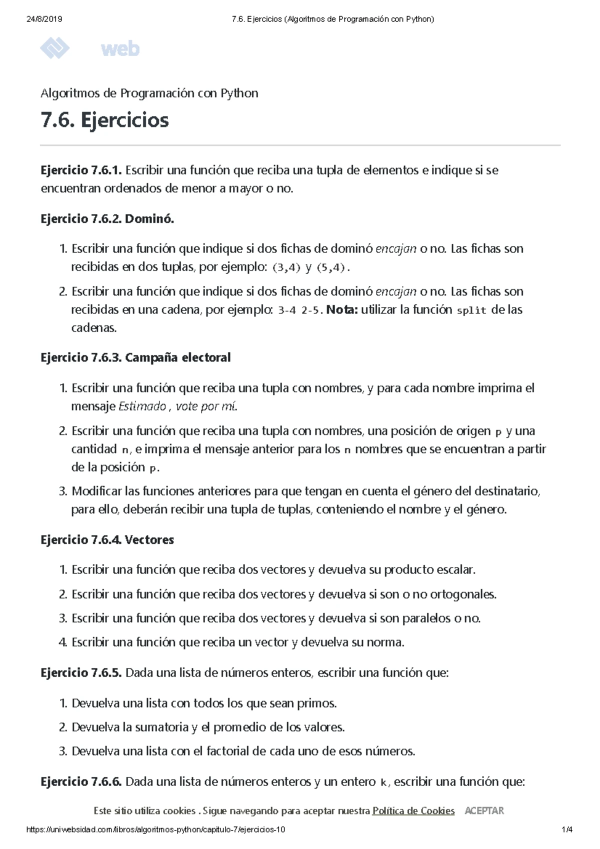 Clase 012 Listas (Algoritmos de Programación con Python) - librosweb ...