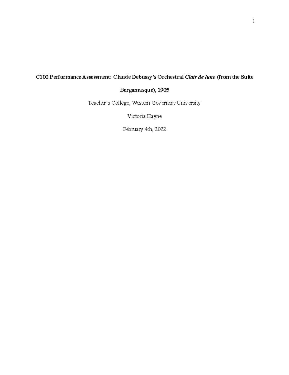 WGU C100 PA - Task Passed 1st Attempt. - C100 Performance Assessment ...
