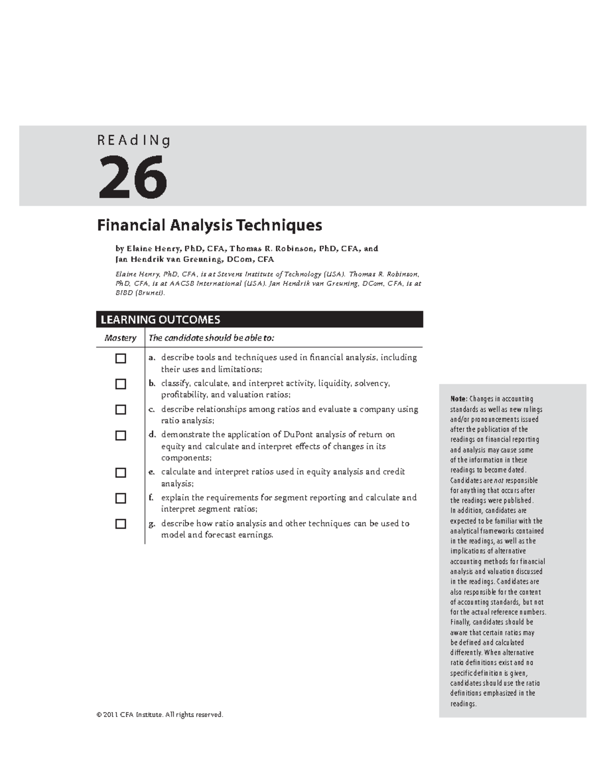 Financial statements analysis - COMM 293 - UBC - Studocu