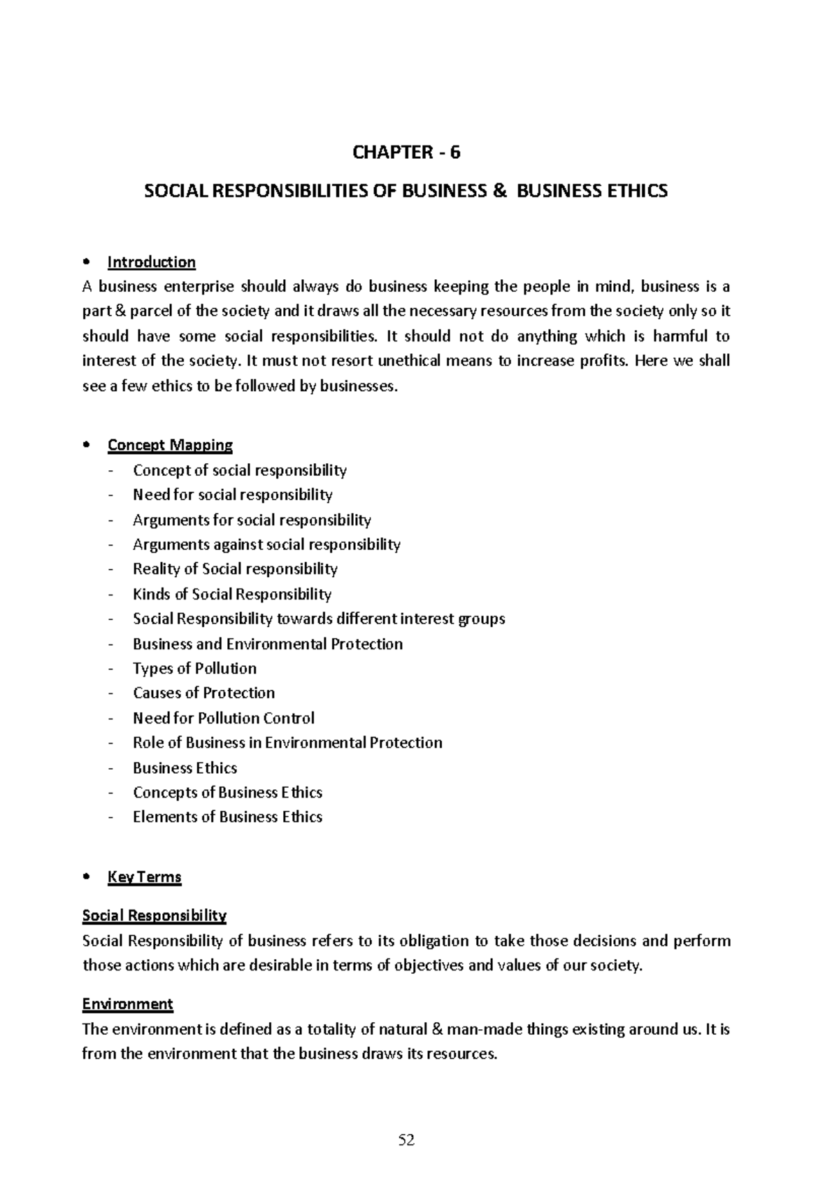 11 business studies notes ch06 social responsibilities of business and ...
