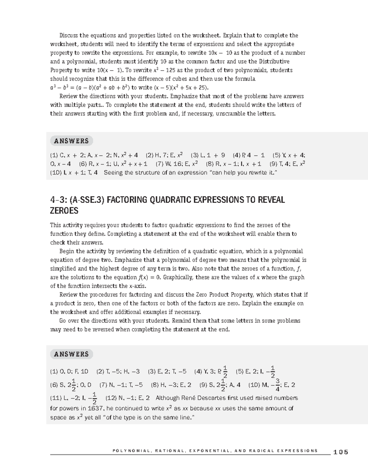 Algebra Teacher’s Activities Kit 150 Activities that Support Algebra in ...