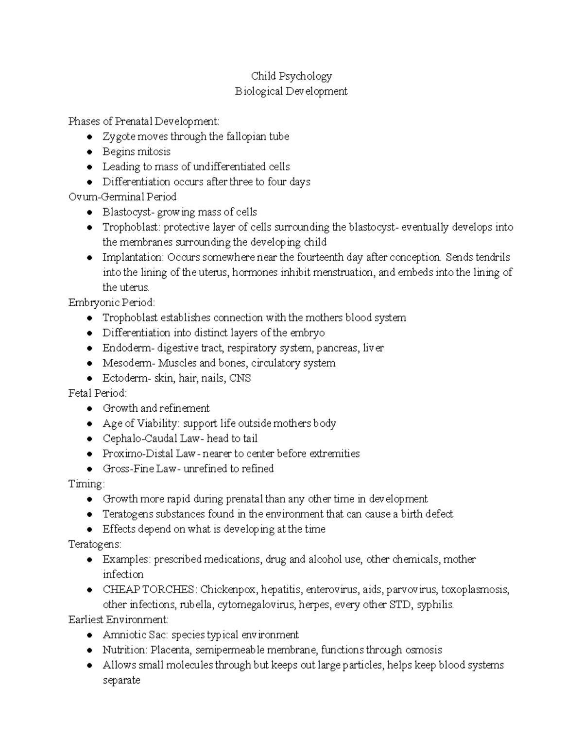Child Psychology Bilogical Development - Child Psychology Biological ...