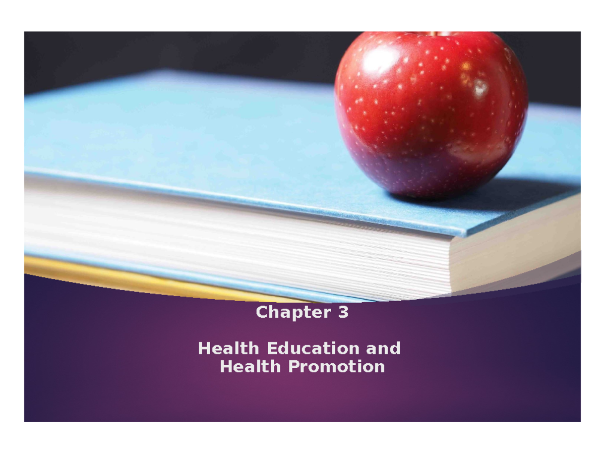 1211 Chapter 3 Power Point - Tagged - Chapter 3 Health Education and ...