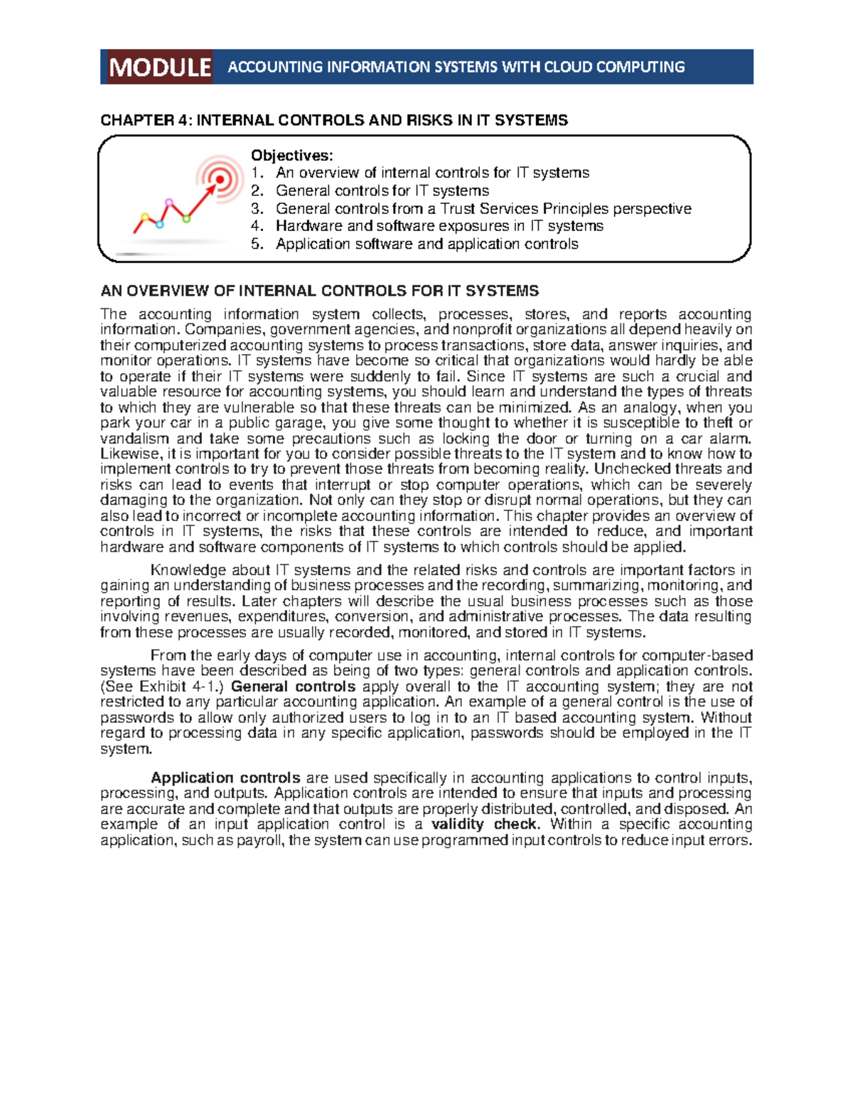 Chapter 4 - Internal Controls AND Risks IN IT Systems - CHAPTER 4 ...