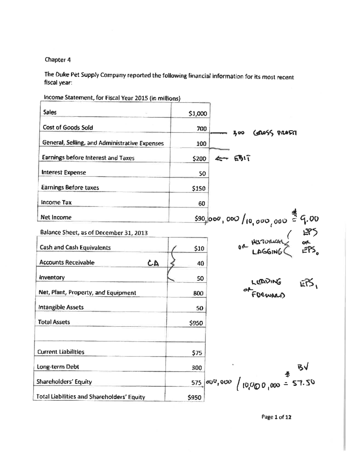 Chapter 4 Completed Workpapers 2019 - 2020 - FIN 345 - Studocu