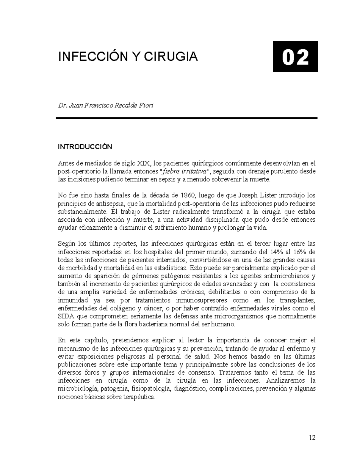 02 Infección y cirugia - INFECCIÓN Y CIRUGIA 02 Dr. Juan Francisco ...