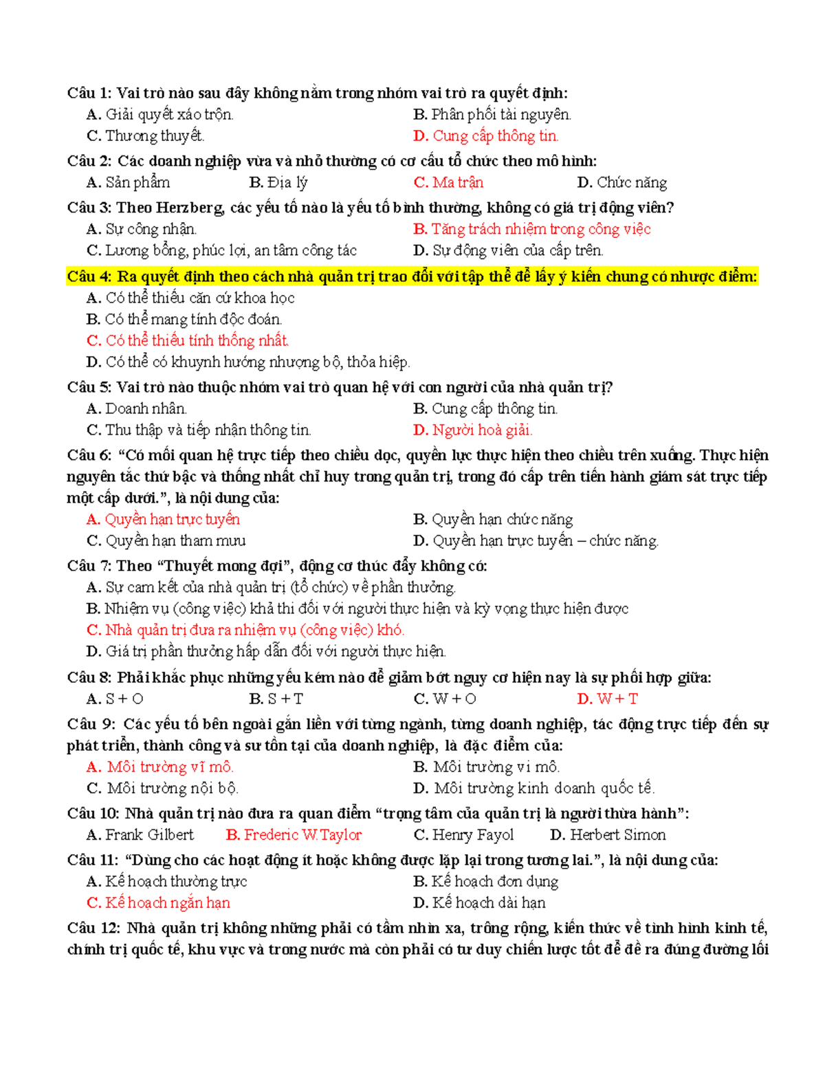 B 12 - kojkhj,hjlj - Câu 1: Vai trò nào sau đây không nằm trong nhóm ...
