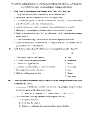 M03 Operate Database application - HARDWARE AND NETWORKING SERVICE Level-II Based on March 2022 ...