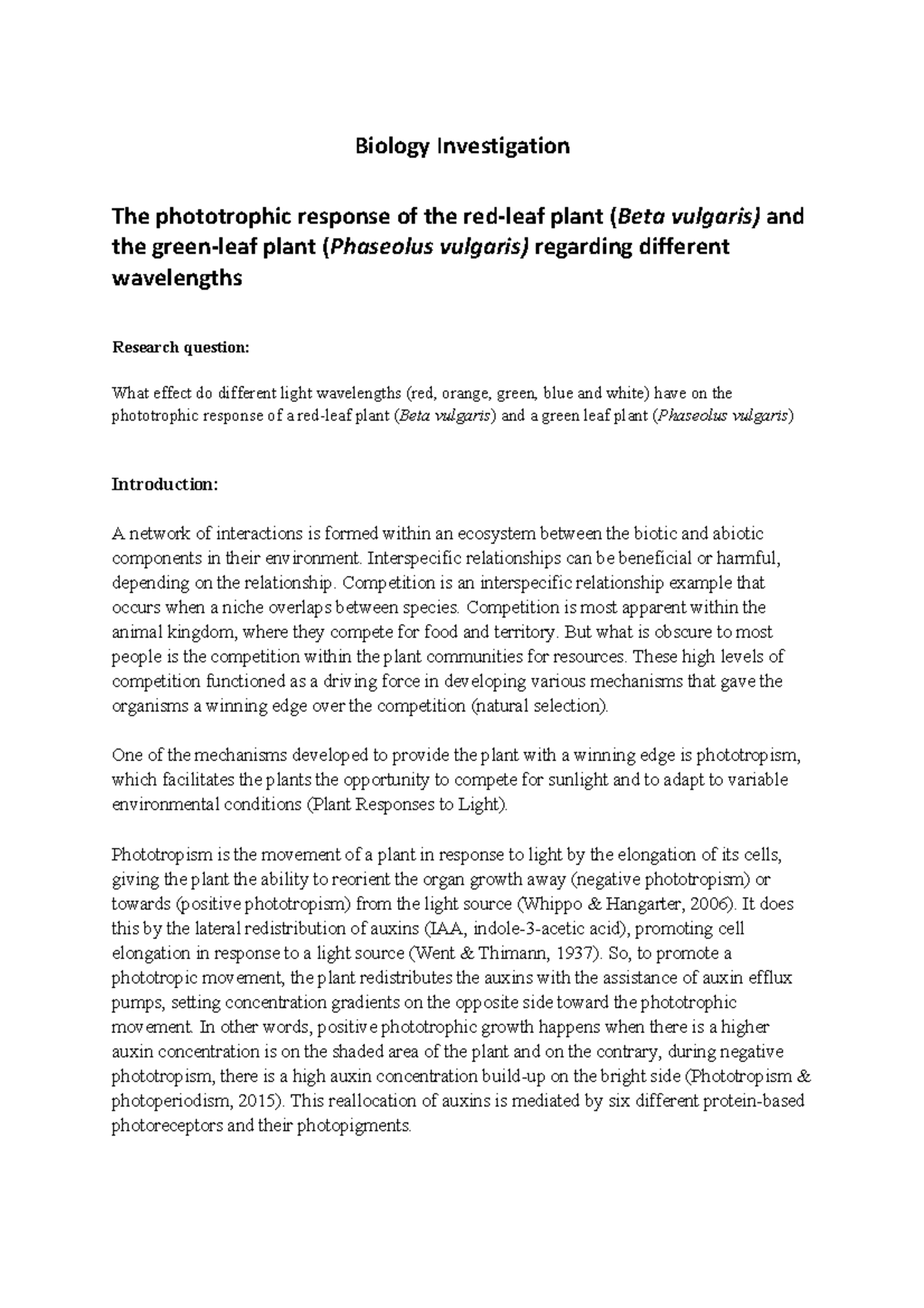 Bio ia pdf - Bio ia, grade 7/7 its about the thigmonastic moment of pea ...