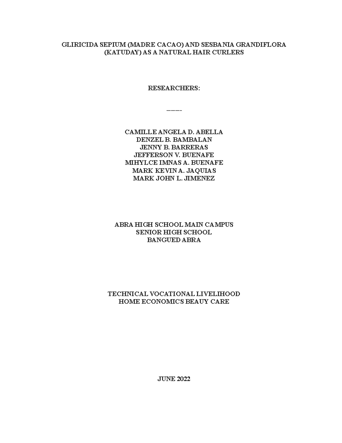 Edit thesis - none - GLIRICIDA SEPIUM (MADRE CACAO) AND SESBANIA ...