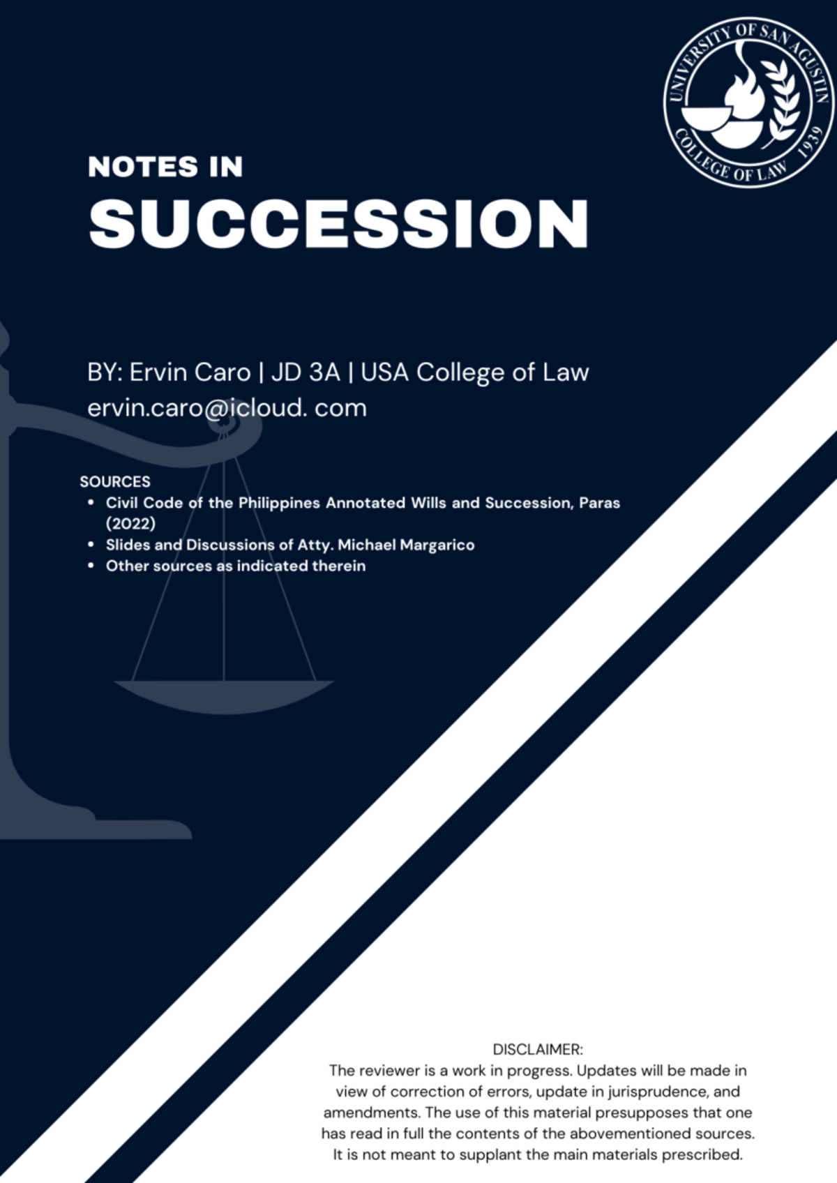 EGC Succession Notes - EGSC 2023 | JD 3A 2023- 2024 USA COLLEGE OF LAW ...