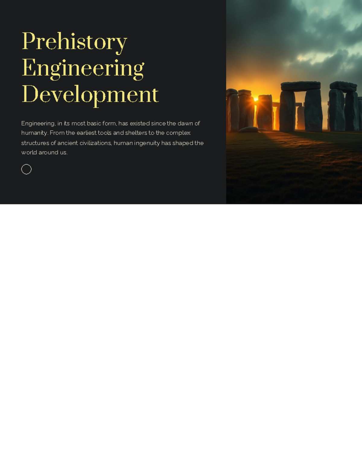 Philosophy of engineering - Prehistory Engineering Development ...