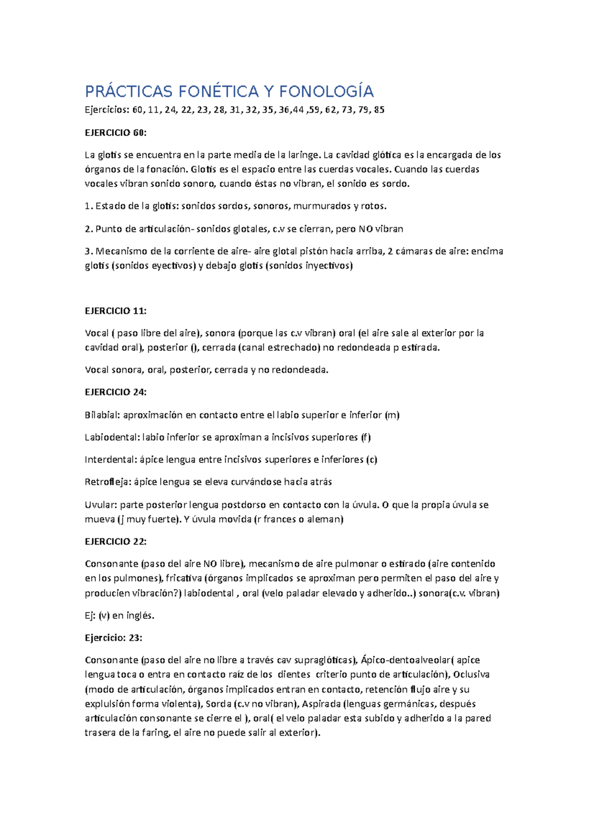 Prácticas Fy F - Practicas obligatorias resueltas - PRÁCTICAS FONÉTICA ...