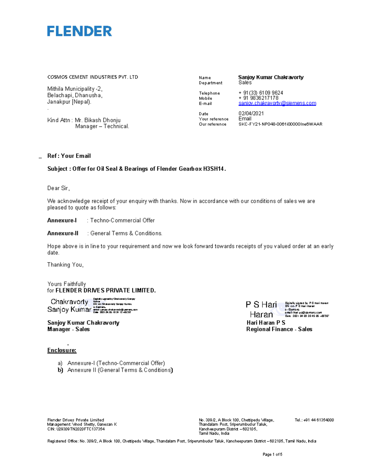Flender offer-no048 - Summary Mechanical engineering - Flender Drives ...