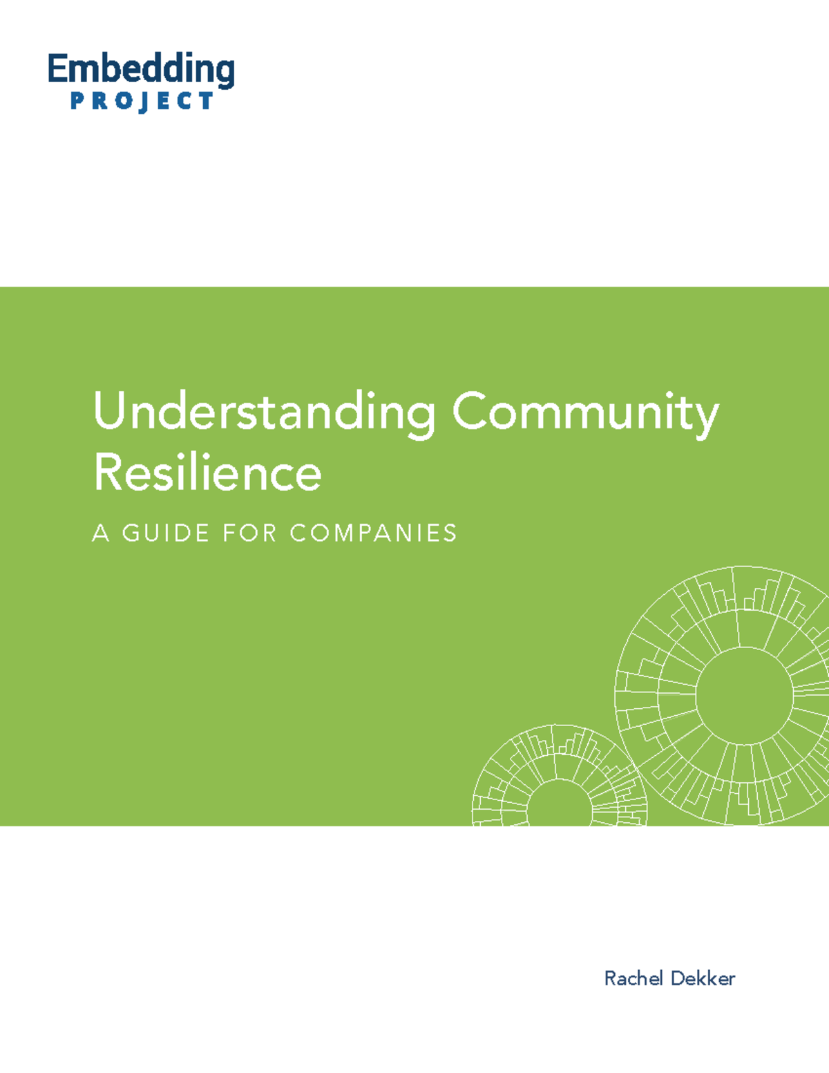 Embedding Project - Understanding Community Resilience - Understanding Community Resilience A G ...