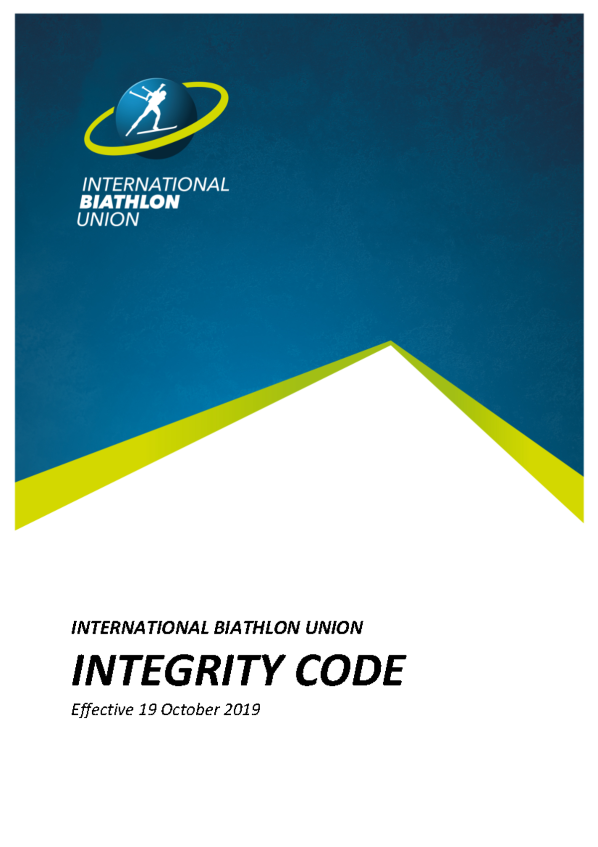 IBU Integrity Code - Warning: TT: undefined function: 32 INTERNATIONAL ...