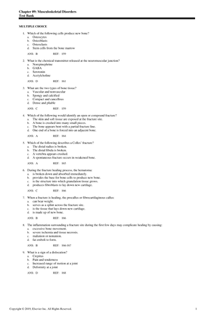 Chapter 9: Muscle and Muscle Tissue Quiz Questions Anatomy and ...