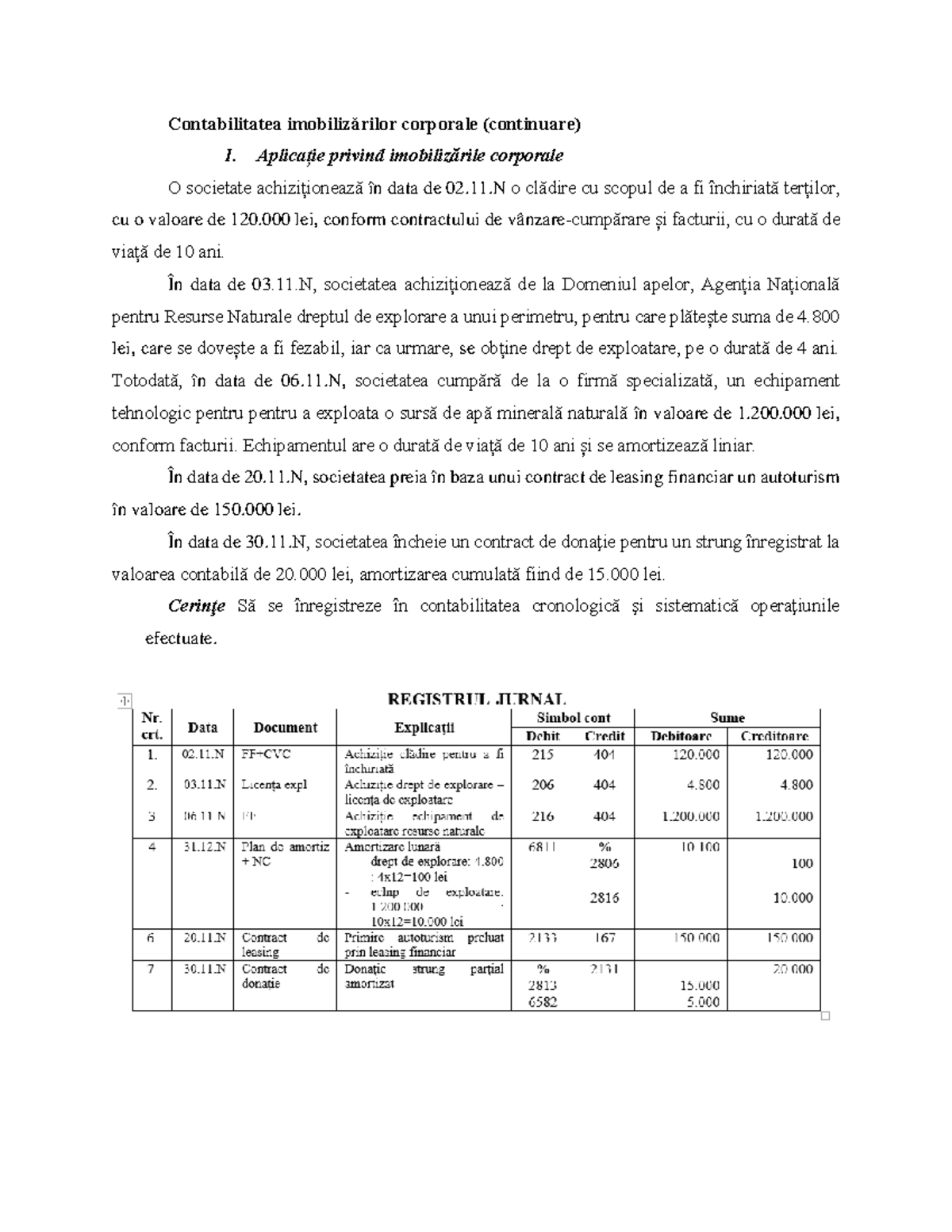 R-seminar-5 - Contabilitate financiară - Contabilitatea imobilizărilor ...
