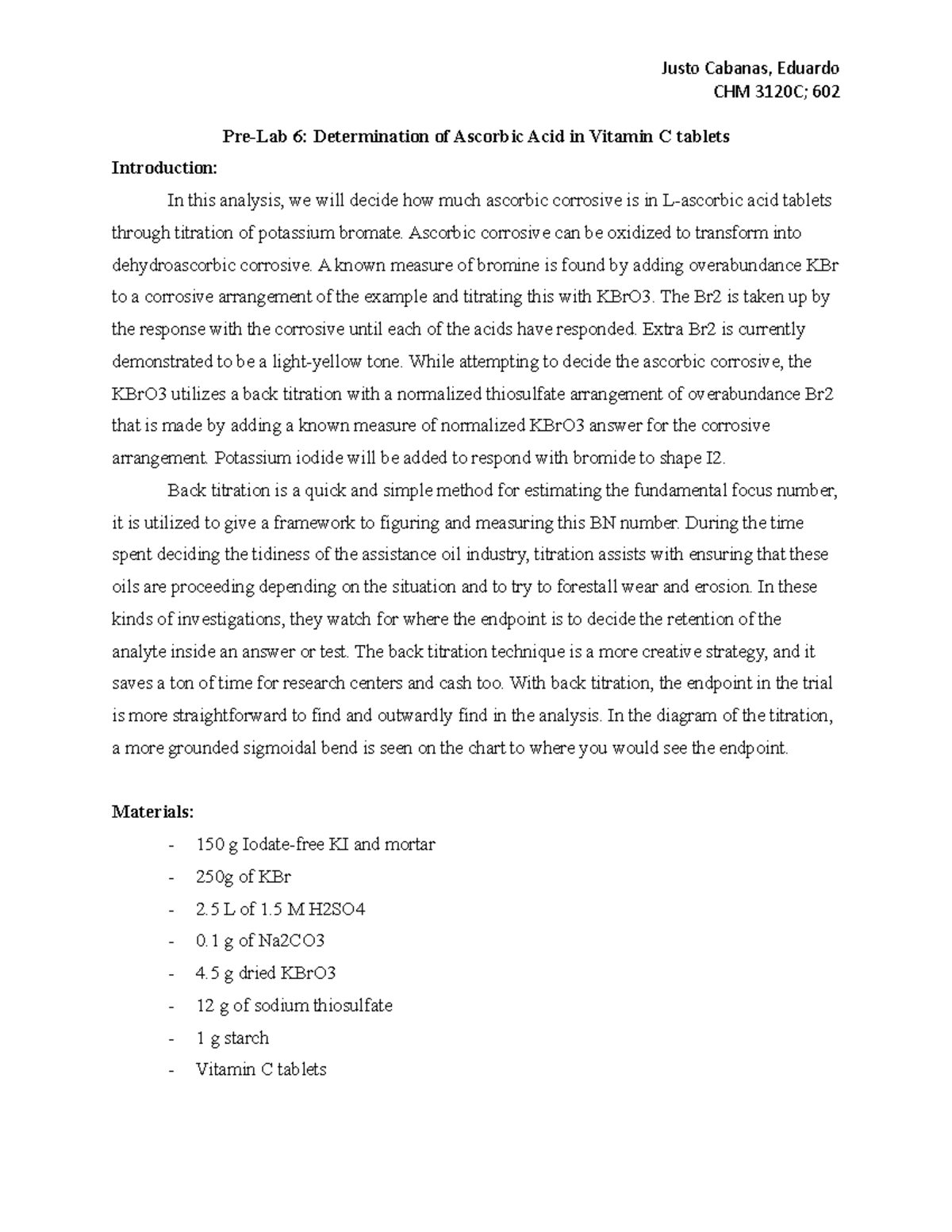 Pre lab 6 - got an A on this assignment everything was well checked ...