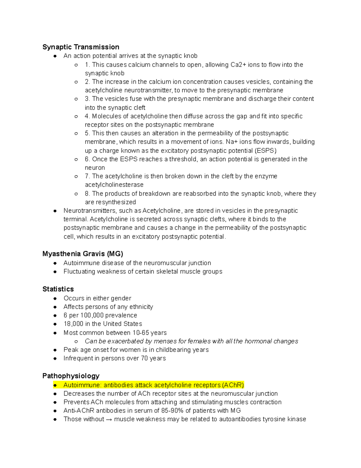 Myasthenia Gravis - Dr. Shannon Dusack, BSN, RN, CNP - Critical Care ...
