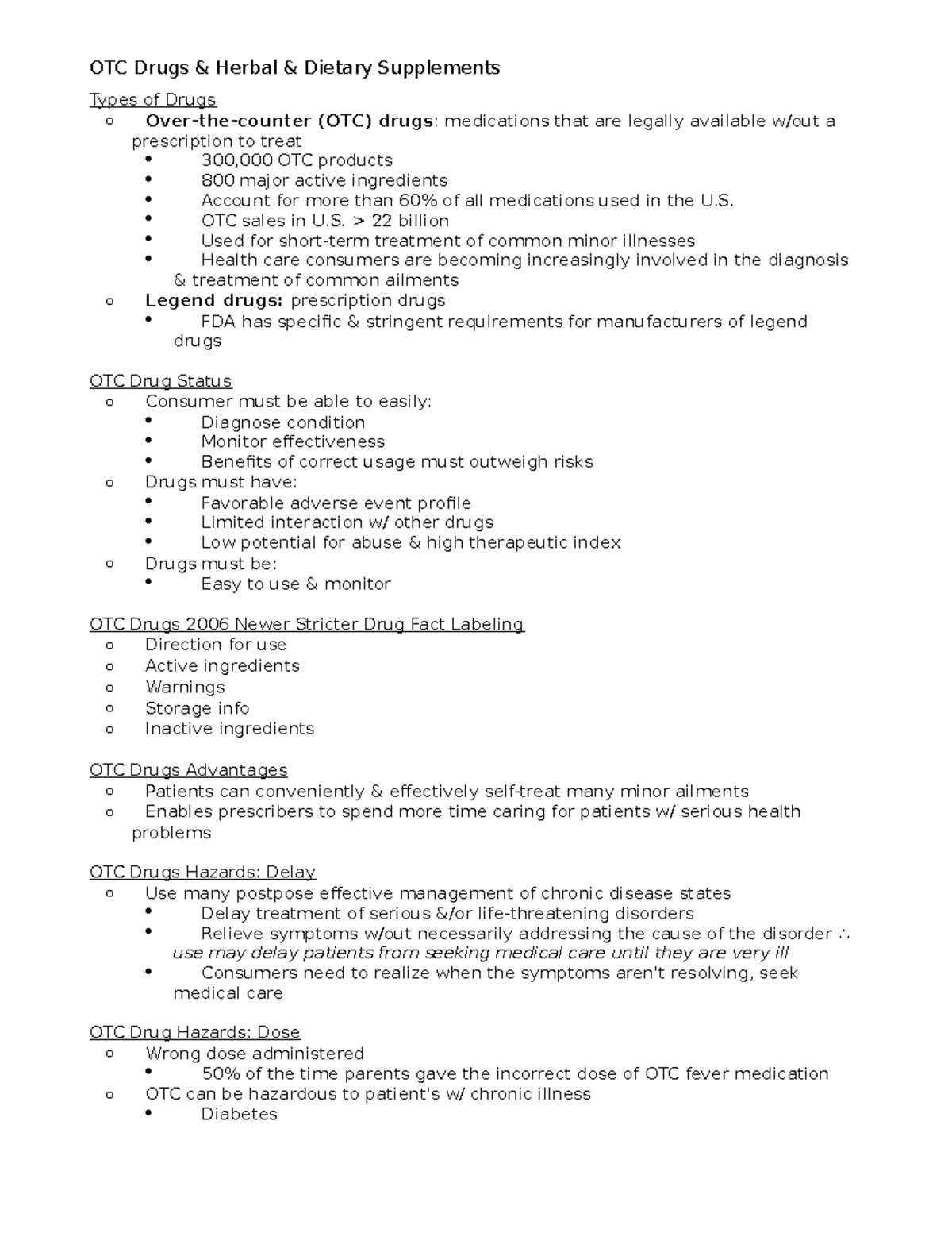 OTC Drugs & Herbal & Dietary Supplements - OTC Drugs & Herbal & Dietary ...