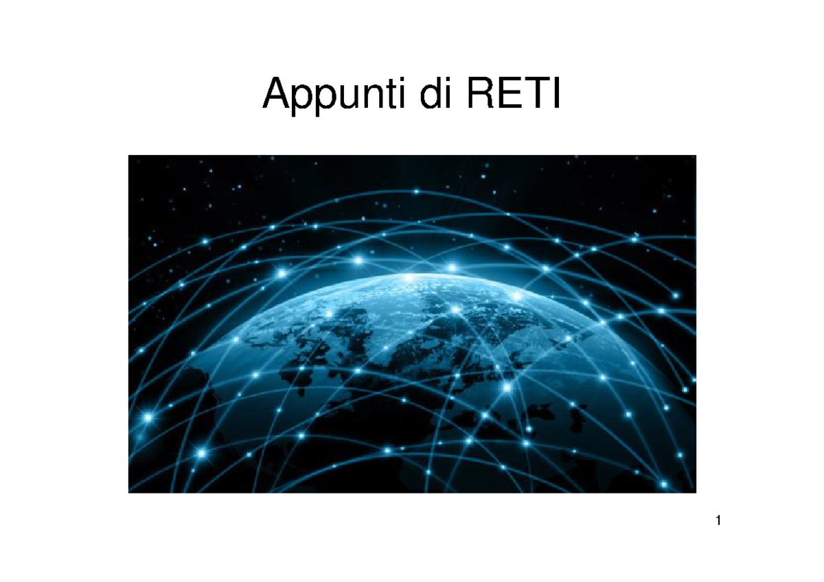 Appunti reti - Lecture notes - Appunti di RETI LAN Area Network. Rete ...
