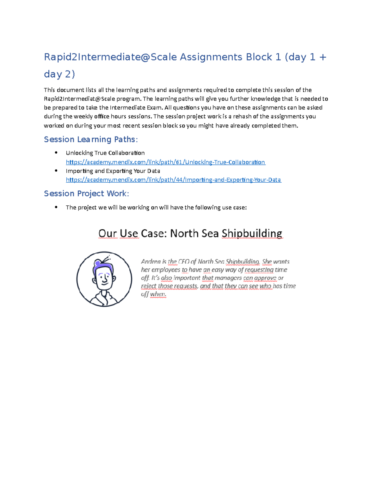 Rapid Assignments Day 1 - Rapid2Intermediate@Scale Assignments Block 1 (day 1 + day 2) This ...