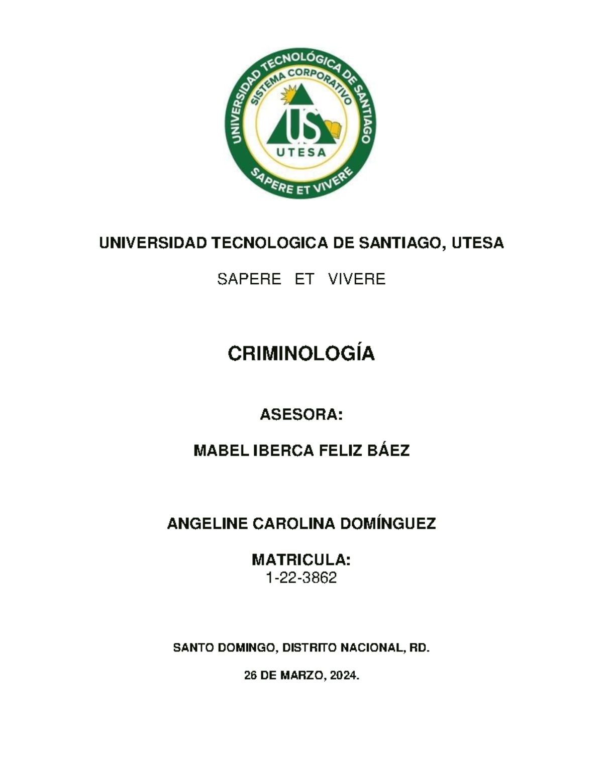 CENTRO DE TECNOLOGIA UNIVERSAL, CENTU - UNIVERSIDAD TECNOLOGICA DE ...