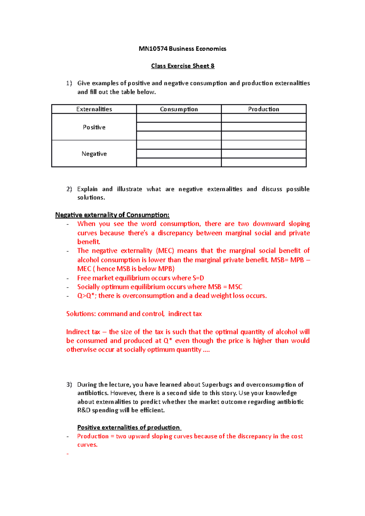 Class sheet 8 2023 EX - mambo - MN10574 Business Economics Class ...