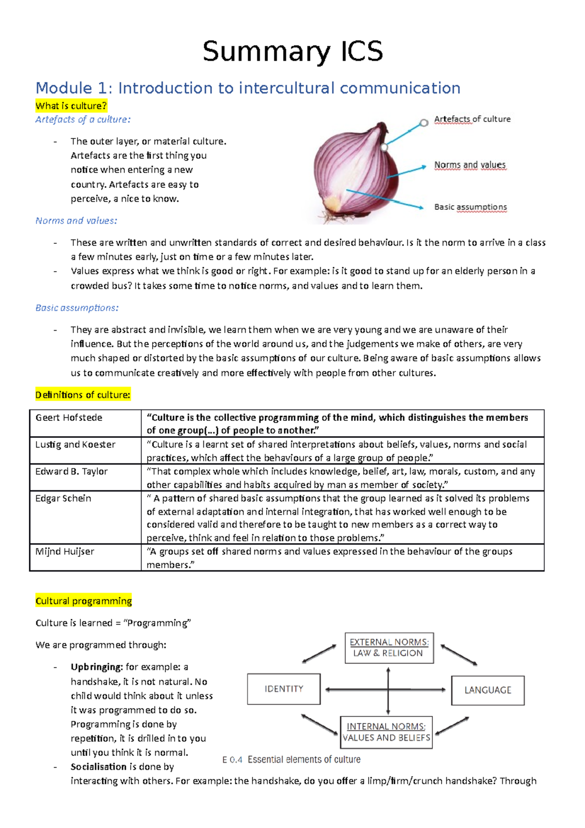 Summary-ICS-Module-1-4 - Summary ICS Module 1: Introduction to ...